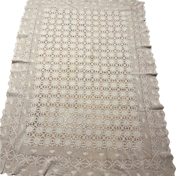 Dining | Vintage Crochet Tablecloth | Poshmark